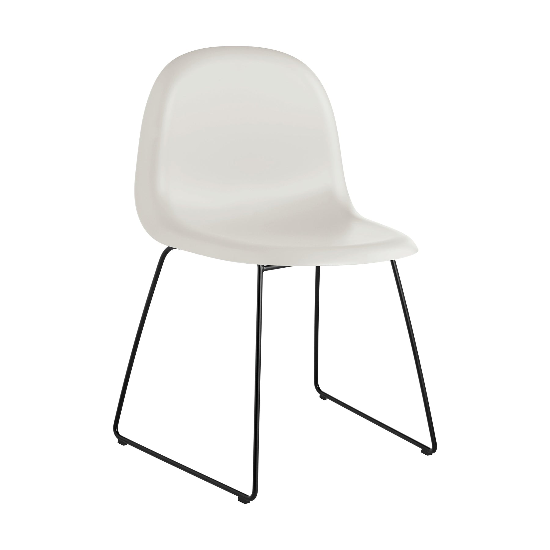 GUBI 3D Non Upholstered Dining Chair - Sledge Base – Italian Luxury ...