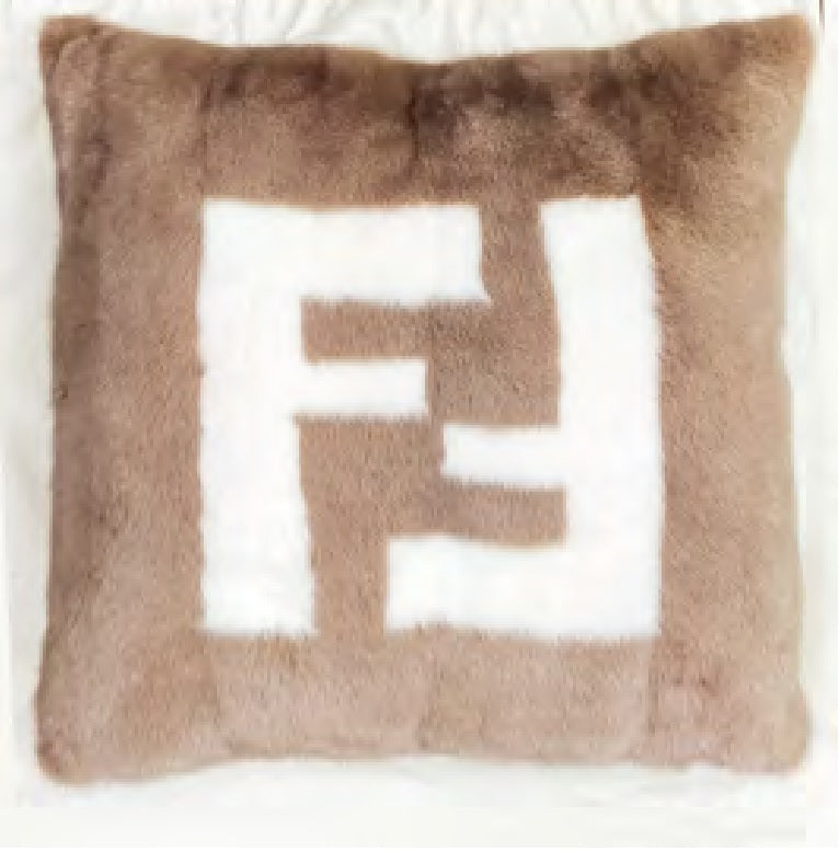 FENDI FUR BLOCK CUSHION – Italian Luxury Interiors
