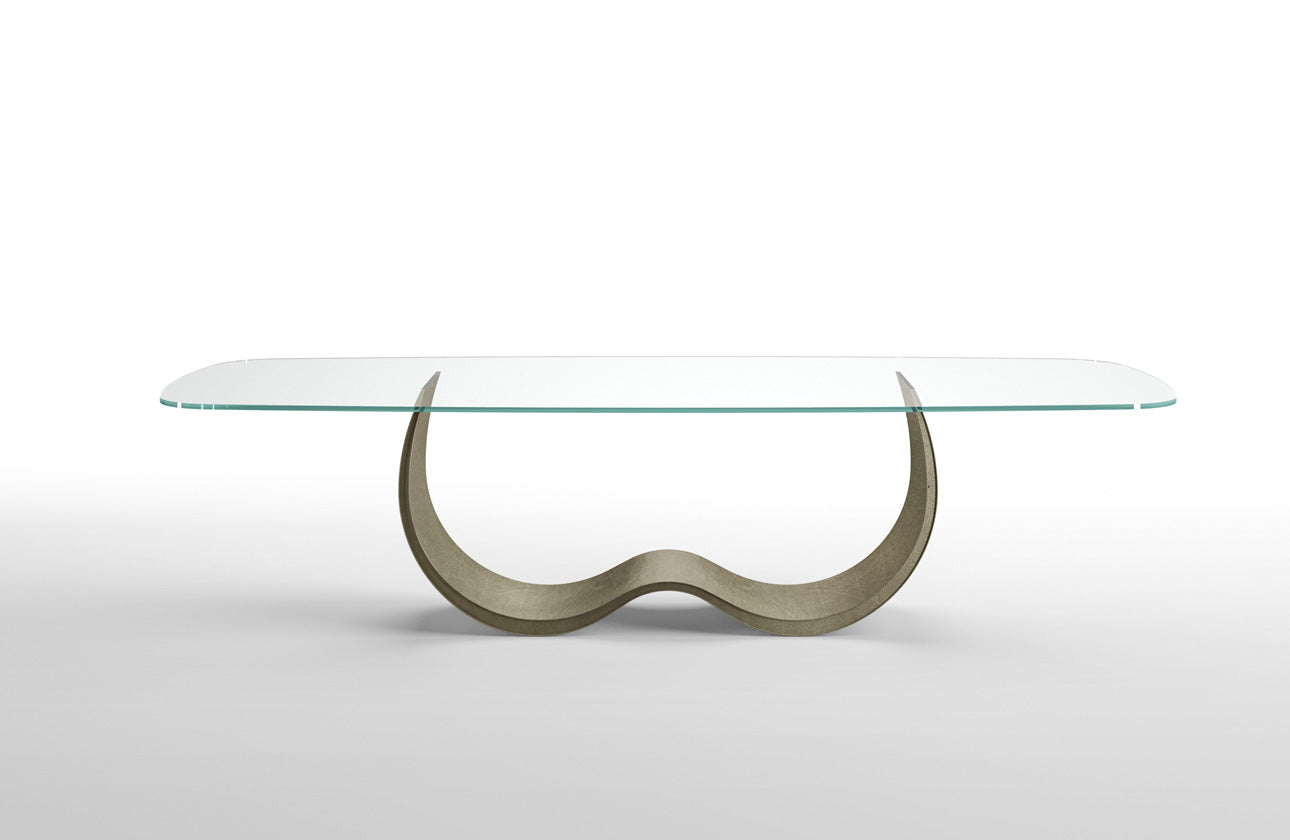 ALISEI GLASS TOP DINING TABLE – Italian Luxury Interiors