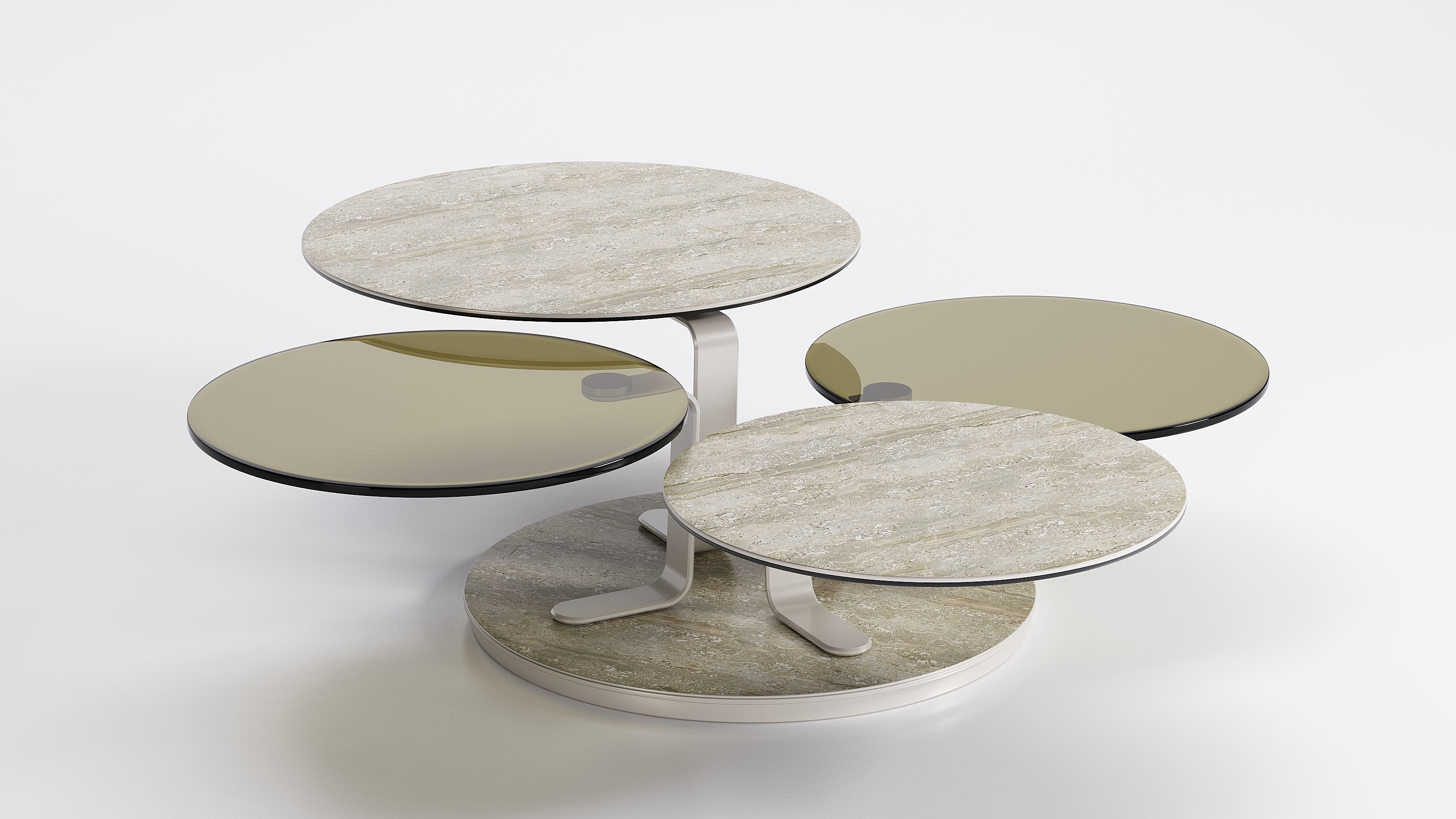 Quartet Cocktail Table Manganese Lacquer – Italian Luxury Interiors