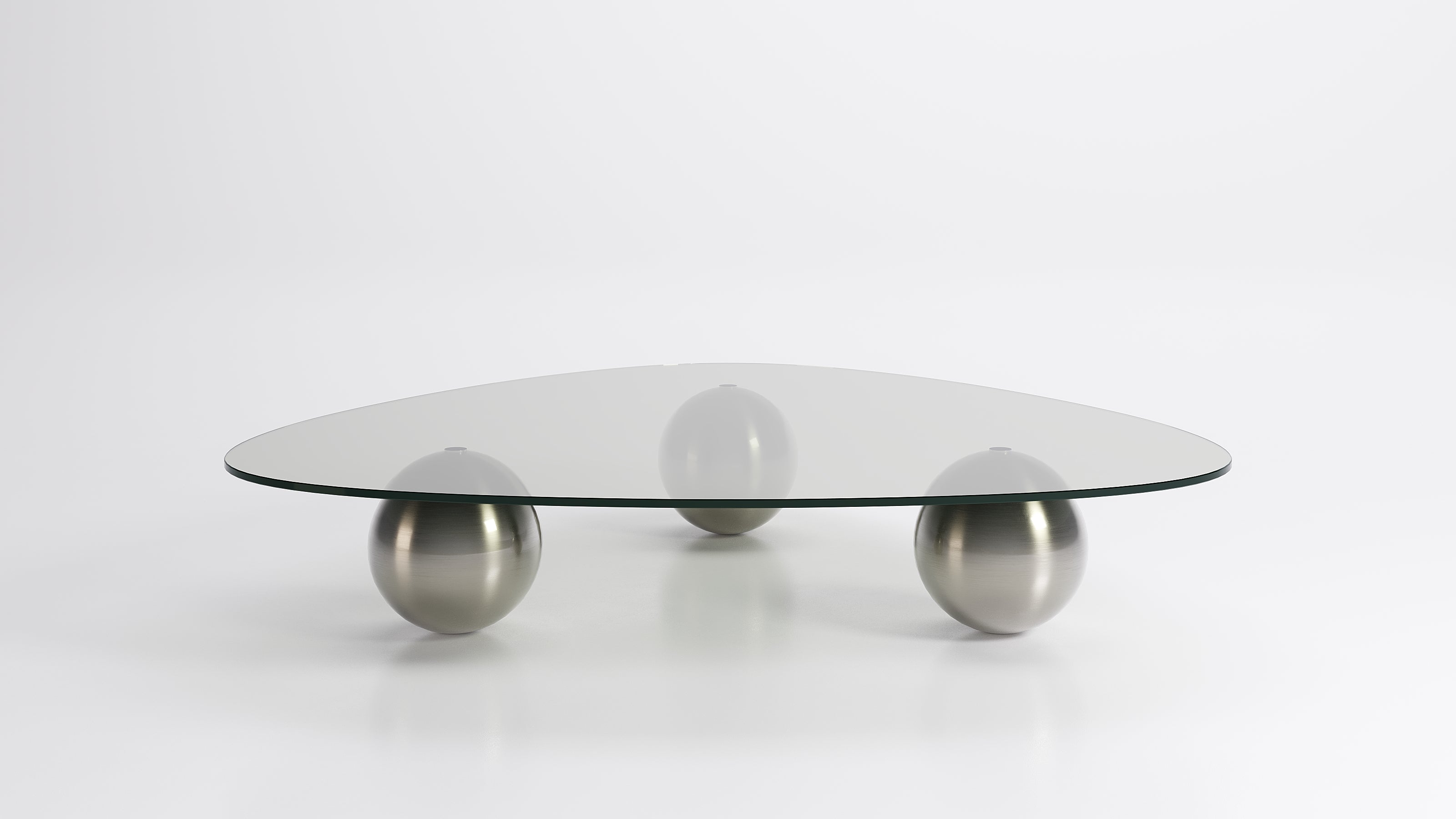 Sumito Cocktail Table - Spheres In Brushed-Nickel Finish – Italian ...