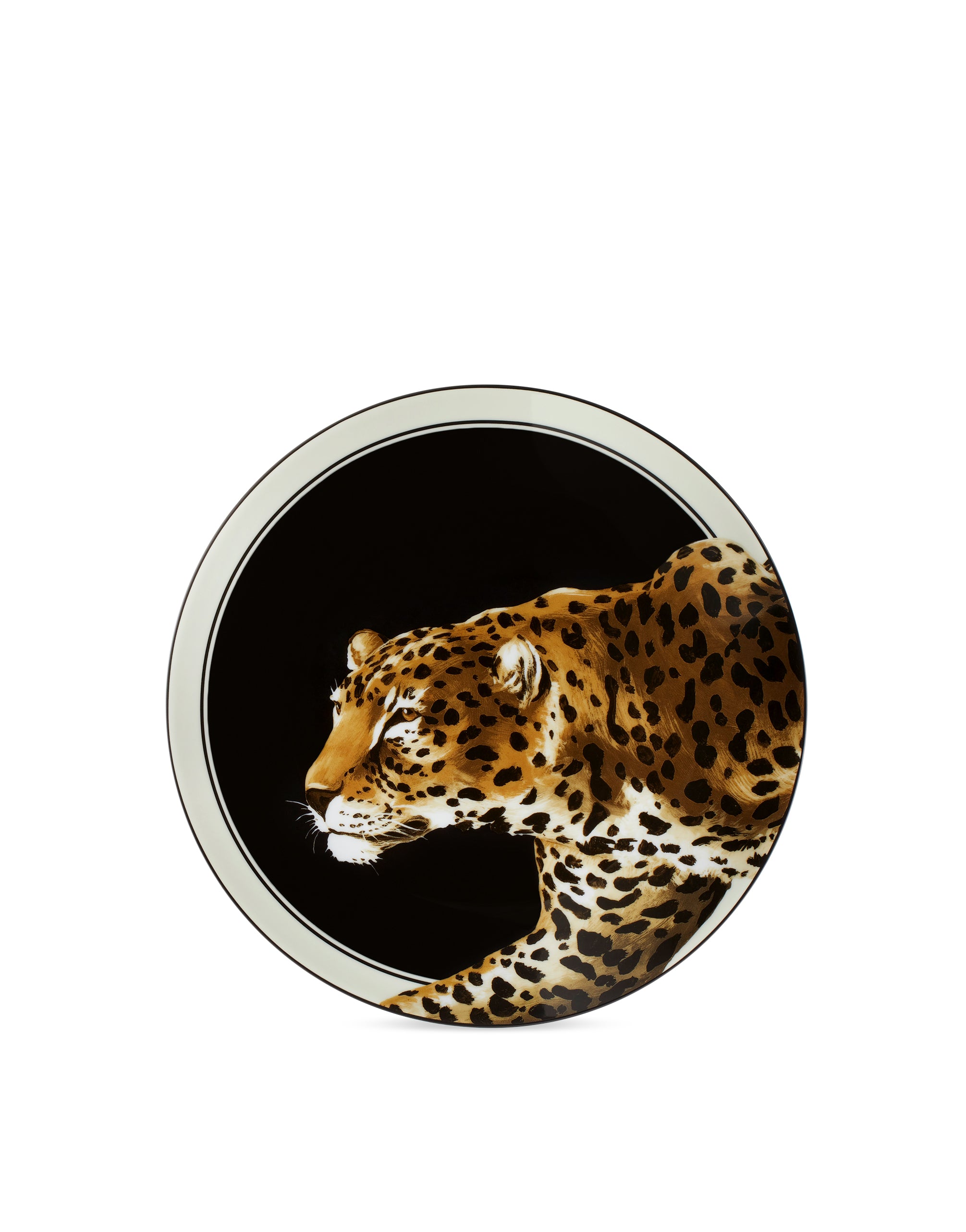 SET OF 2 LEOPARD DINNER PLATES – Italian Luxury Interiors