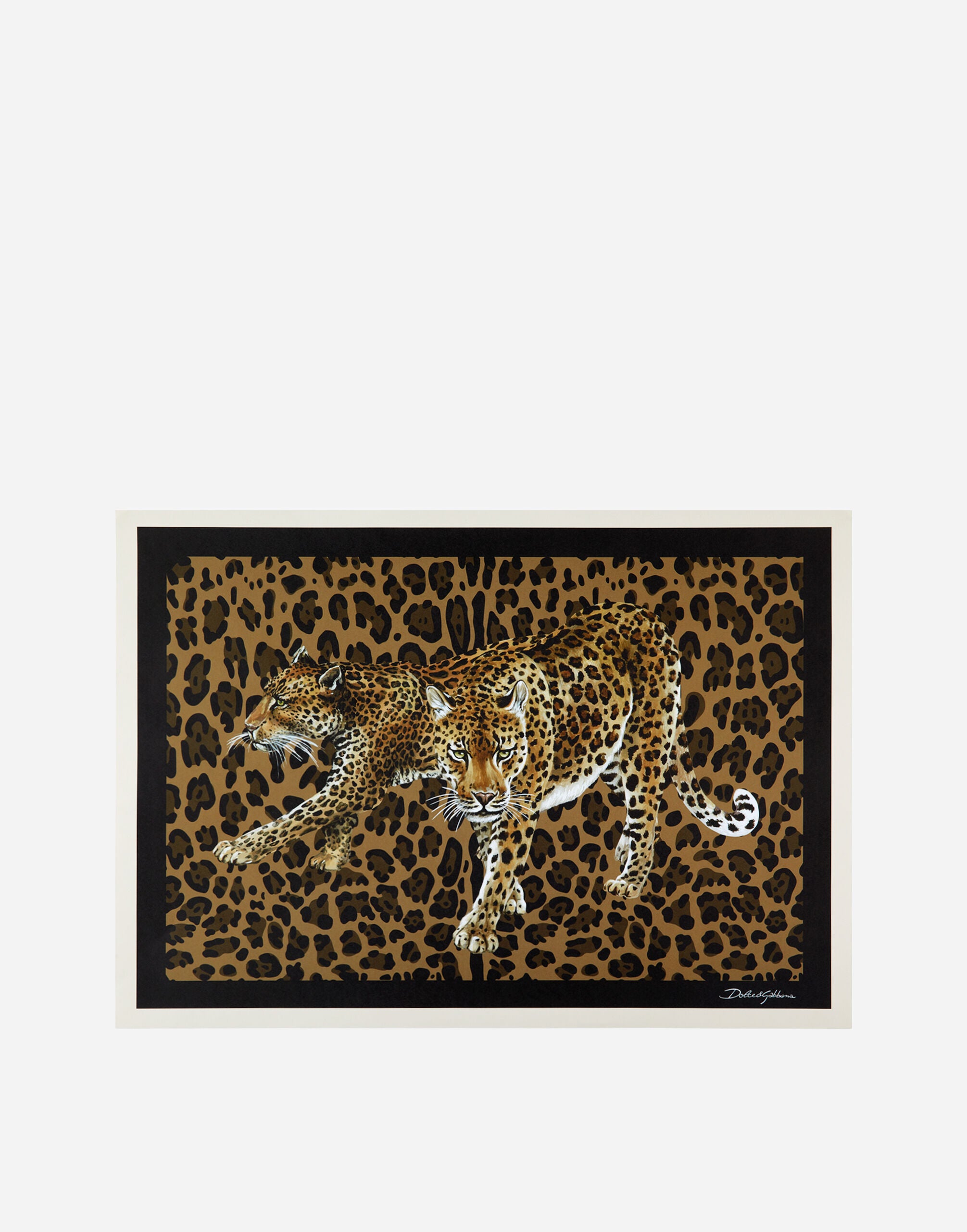 SET OF 36 LEOPARD REVERSIBLE PAPER PLACEMATS – Italian Luxury Interiors