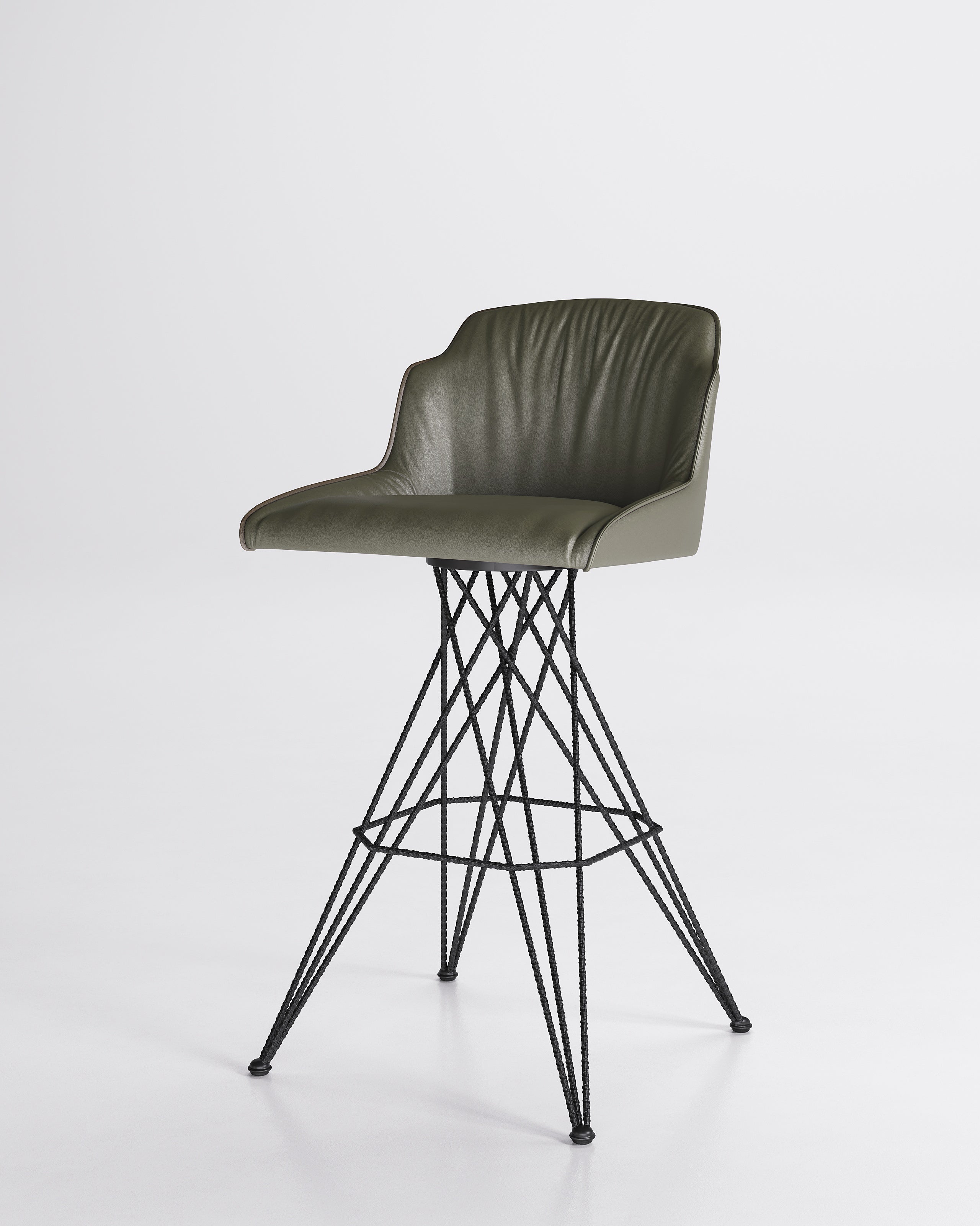 Flaminio Swivel Bar Stool – Italian Luxury Interiors