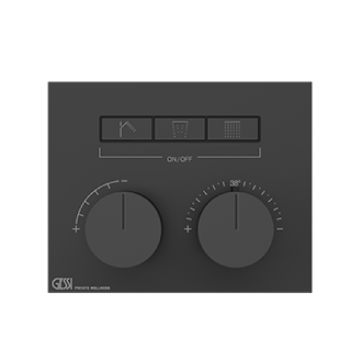 HI-FI Compact Thermostatic Mixer For Three Functions With Push Button ...